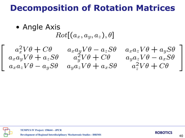 4_6 Forward kinematics ROBOTICS ENGINNERING.ppt | Robotics | Technology & Computing