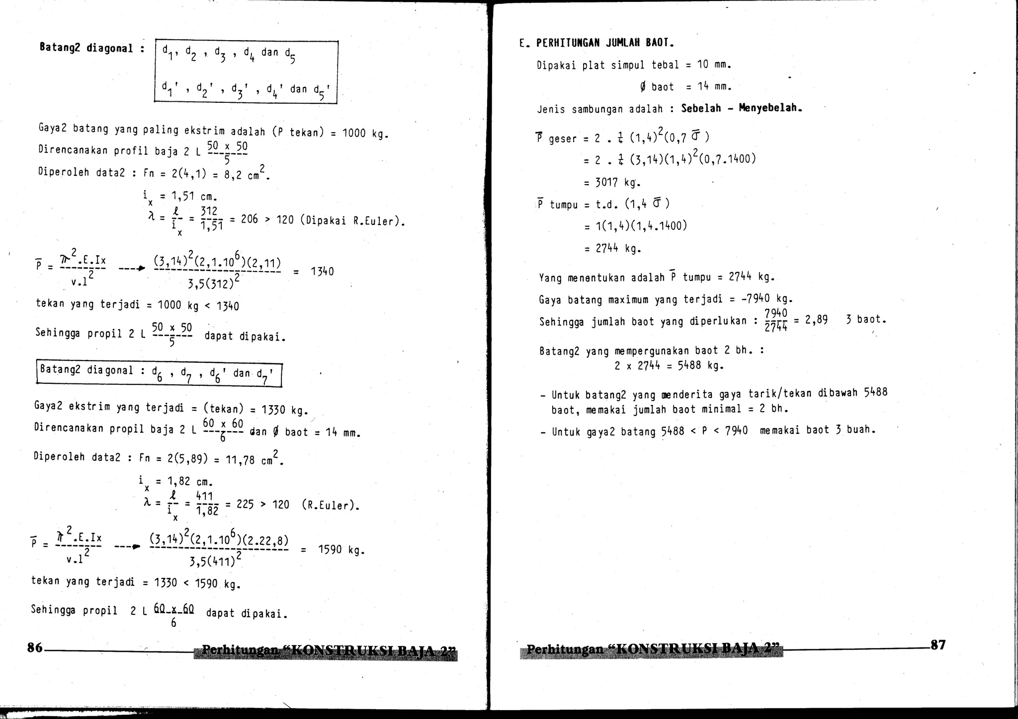 konstruksi baja lengkap | PDF