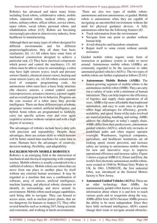 Mobile Robots A Primer | PDF | Robotics | Technology & Computing