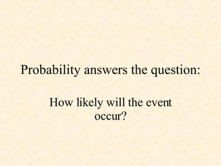 4 6 Probablitiy | PPT
