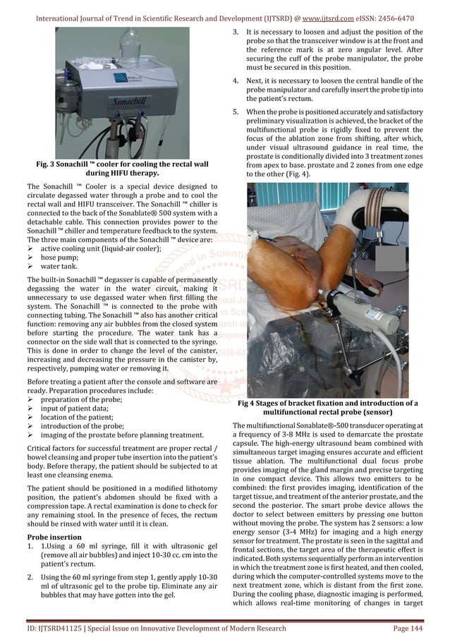 Role of HIFU Therapy in Treatment of Benign Prostate Hyperplasia Sonablate® 500 Equipment | PDF