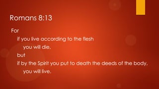 Chap. 46 - The Spirit Helps Us Kill Remaining Sins | PDF