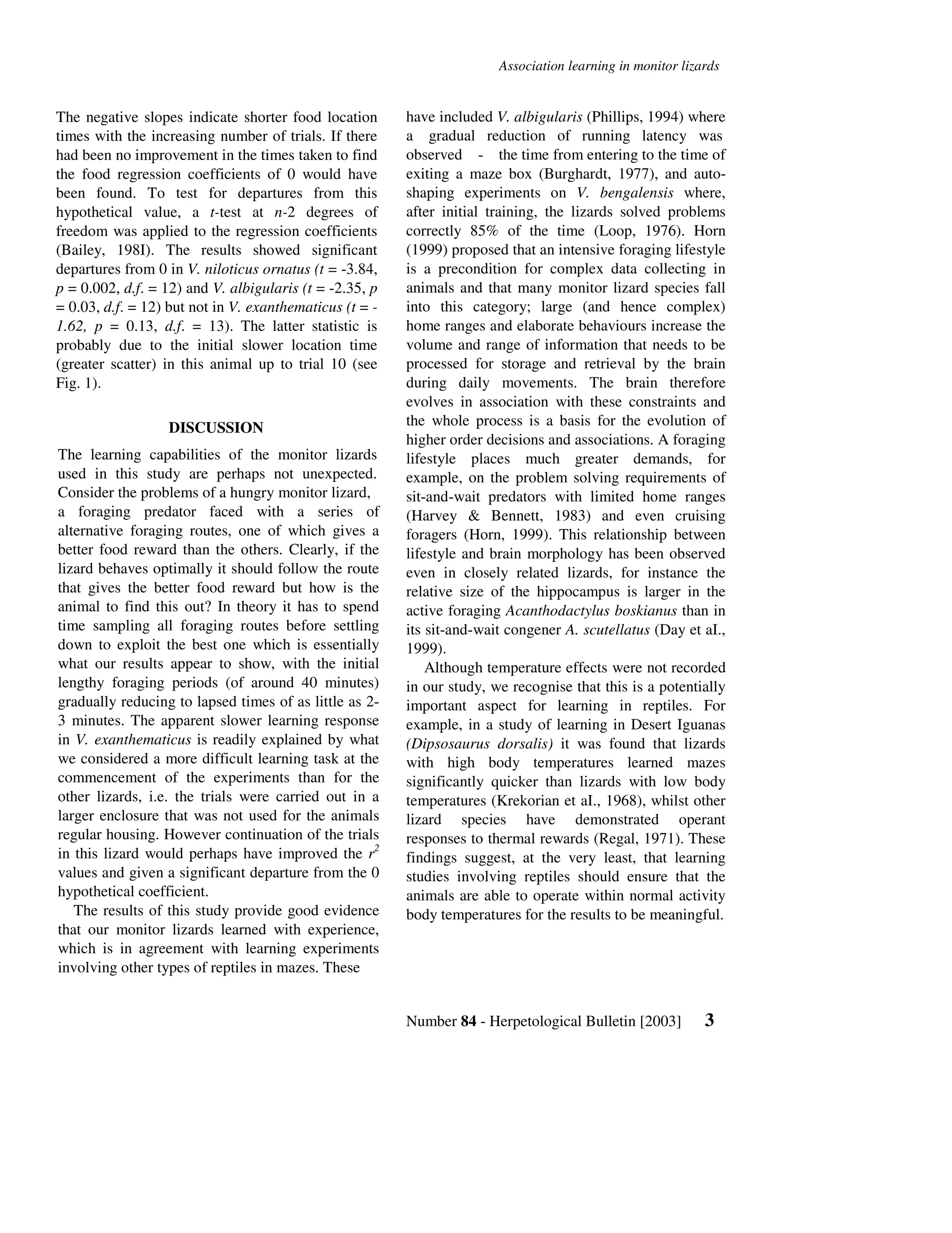 46; varanus learning hnd | PDF