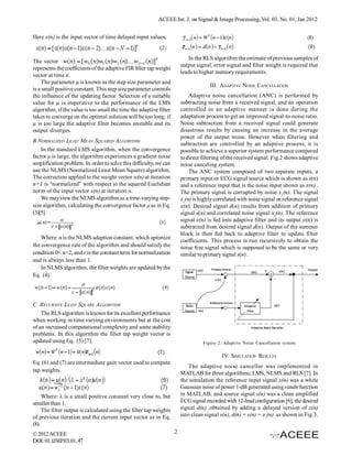 Simulation of Adaptive Noise Canceller for an ECG signal Analysis | PDF | Digital Audio ...