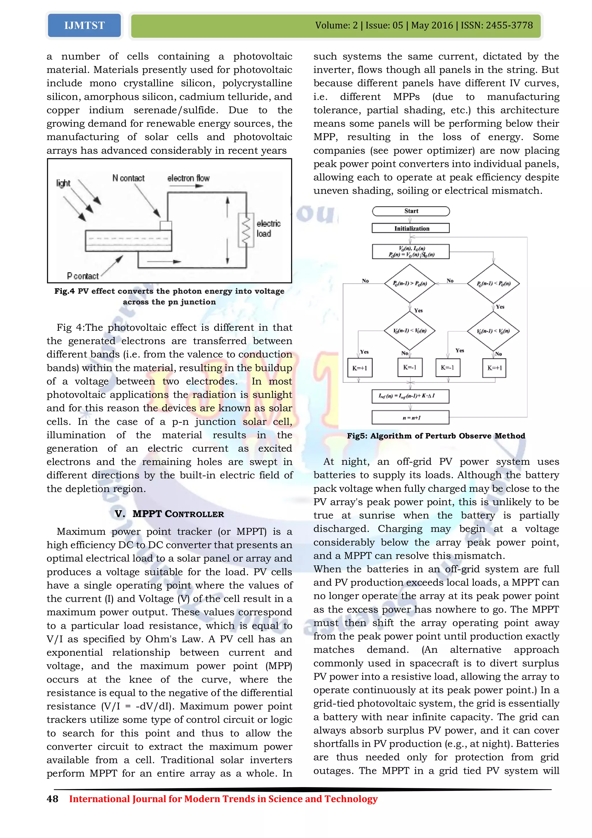 A Flexible AC Distribution System for a Microgrid with a Photovoltaic System in Islanded Mode ...