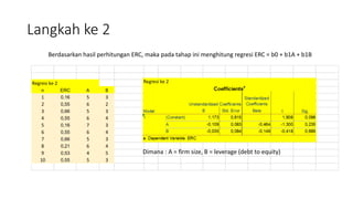 47.1 menghitung erc earning response coefficient (erc) | PPTX