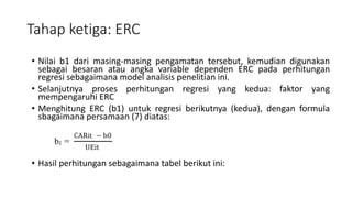 47.1 menghitung erc earning response coefficient (erc) | PPTX
