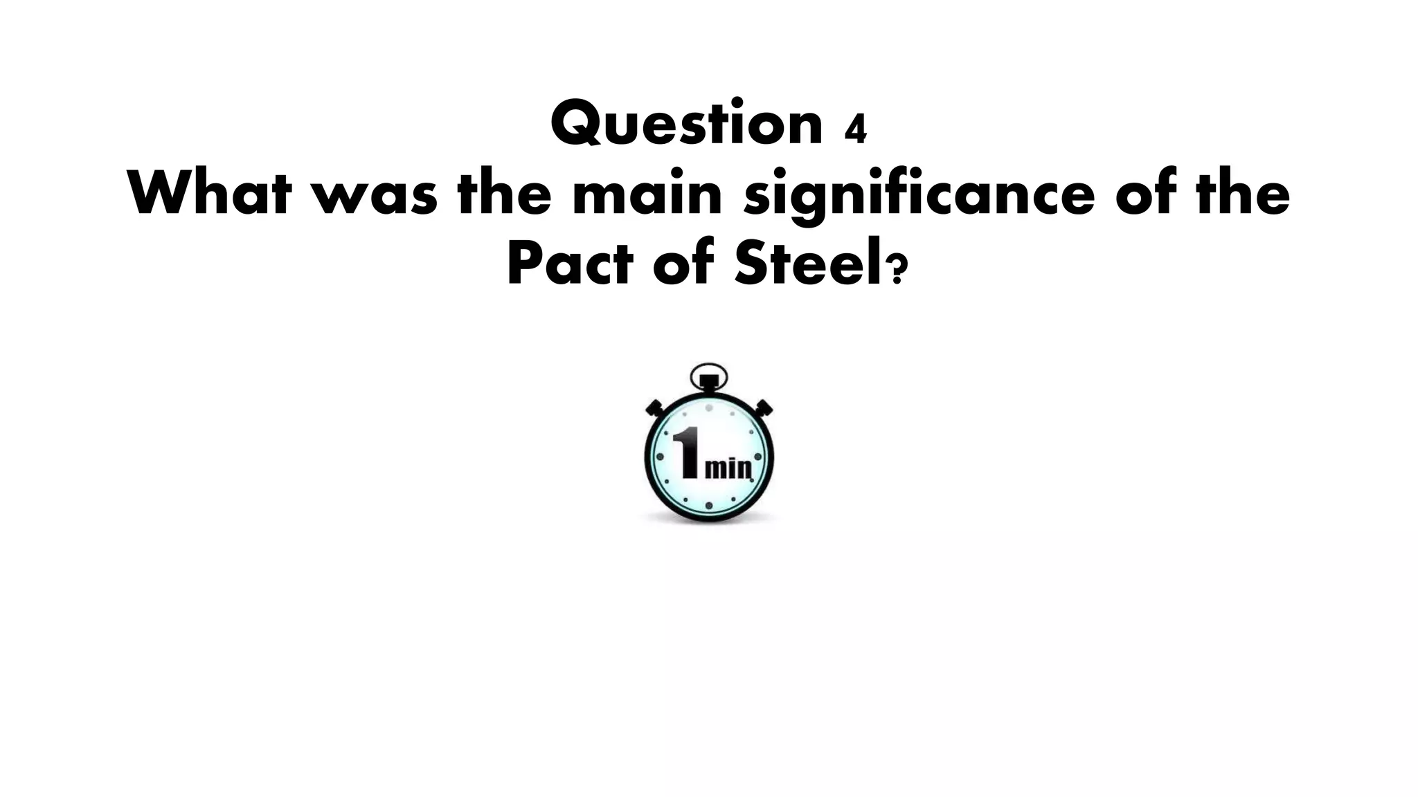 REVISION IGCSE CAMBRIDGE HISTORY: THE PACT OF STEEL 1939 | PPT