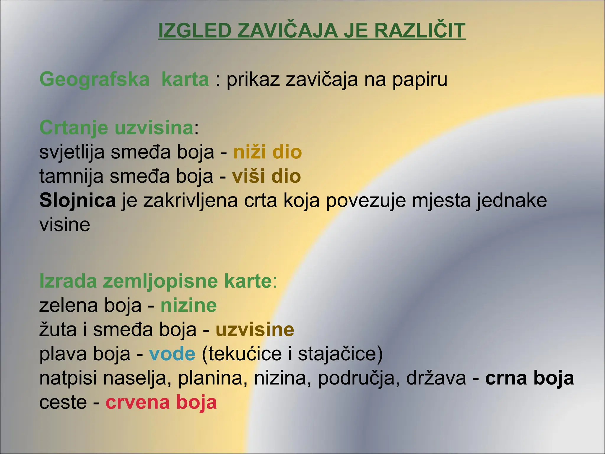 Geografska karta.ppt MOJA OKOLINA I GEOGRAFSKI POLOZAJ | PPT