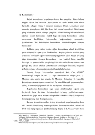 strategi komunikasi | PDF