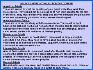MEAL PLANNING (5COURSE MEAL) | PPT