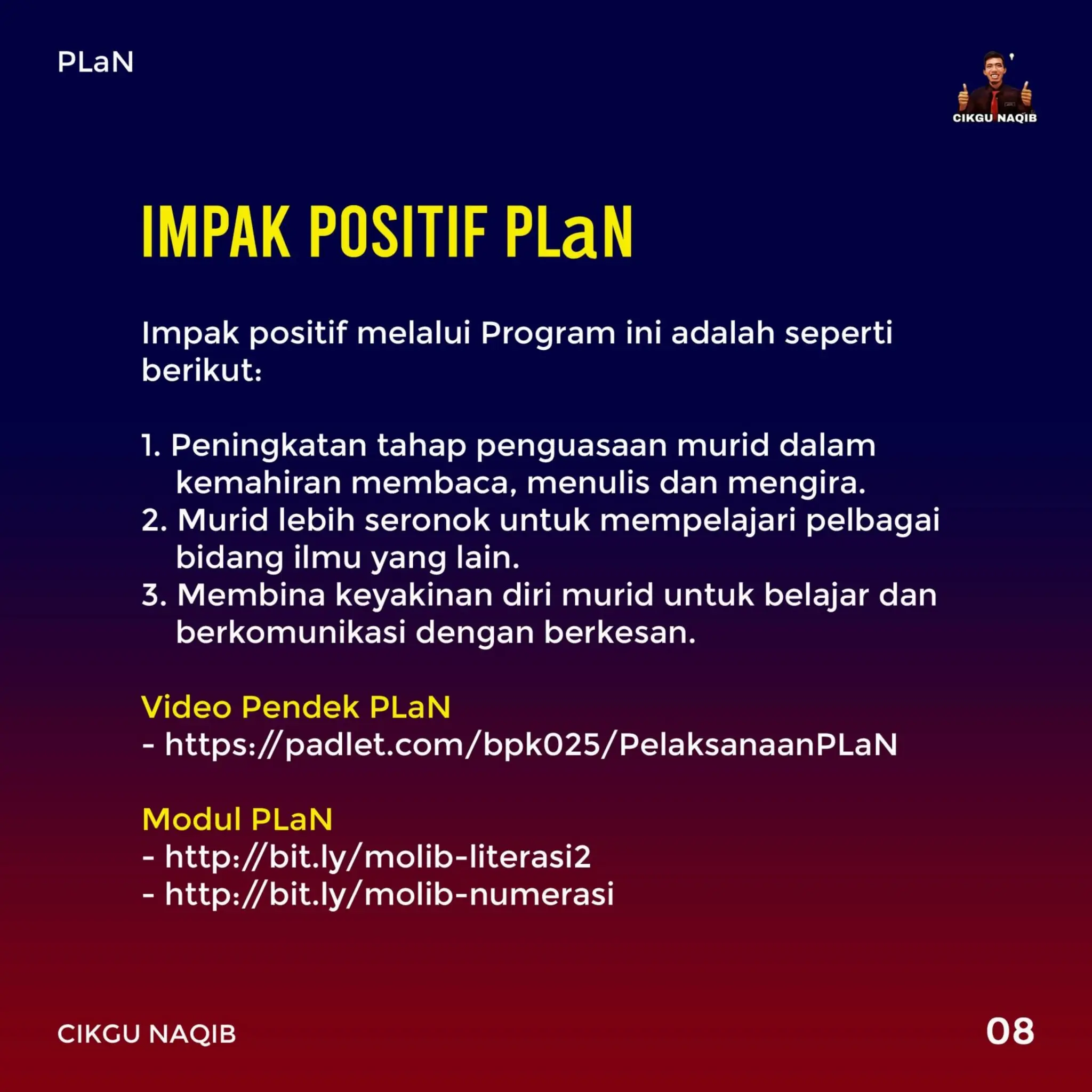 PLaN (Program Literasi dan Numerasi Sekolah Rendah) | PDF