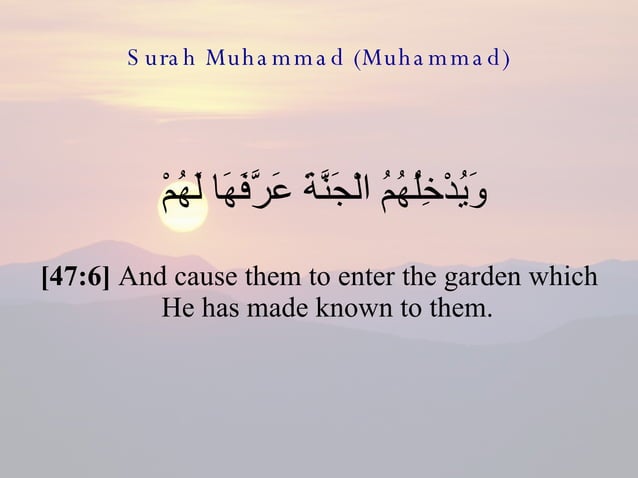 47 Surah Muhammad (Muhammad) | PPT