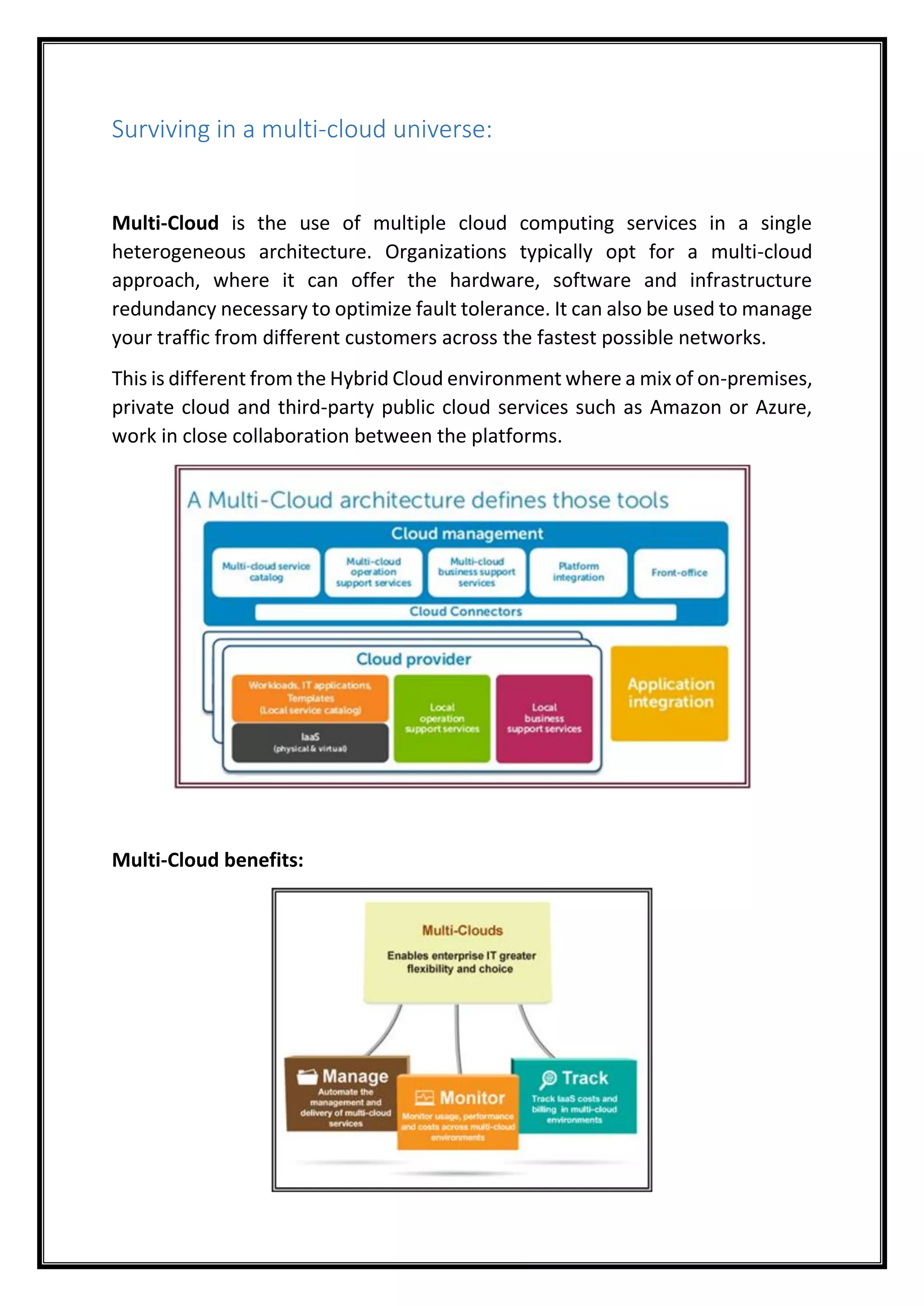 Surviving in a Multi-Cloud Universe! | Sysfore | PDF Surviving in a Multi-Cloud Universe! | Sysfore | PDF