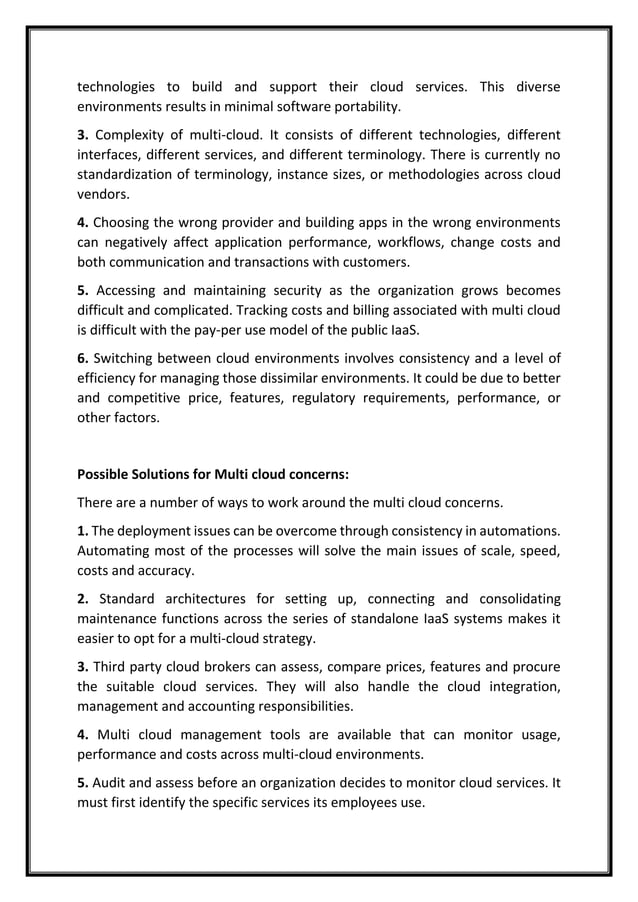 Surviving in a Multi-Cloud Universe! | Sysfore | PDF Surviving in a Multi-Cloud Universe! | Sysfore | PDF