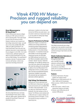 Vitrek Datasheet 4700 - High Voltage Meter | PDF
