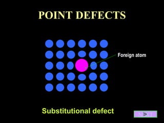 crystal-defect-ppt.ppt point defects, which are places where an atom is ...