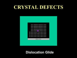 crystal-defect-ppt.ppt point defects, which are places where an atom is ...