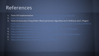 Making a computer play Tetris | PPT