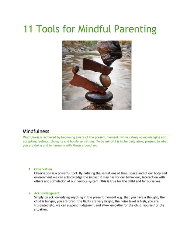 11 Tools for Mindful Parenting | PDF | Free Download