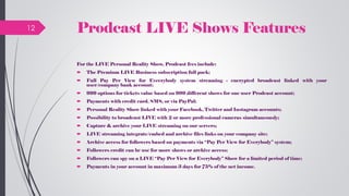 Prodcast - LIVE is life! PPVE | PPT