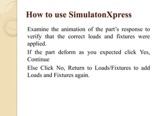 Introduction to SOLIDWORKS SimulationXpress | PDF