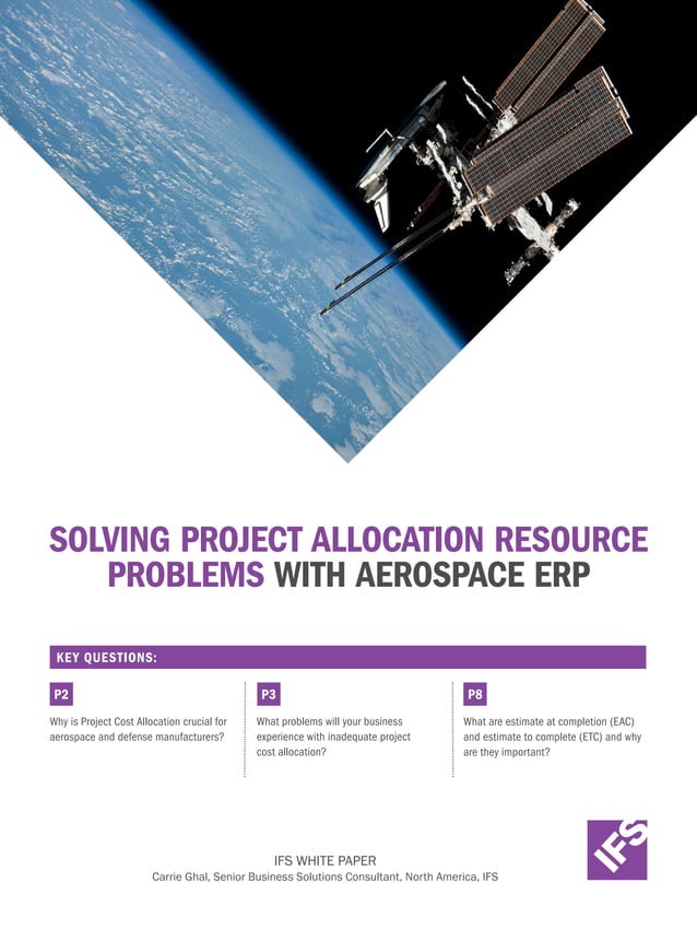 SOLVING PROJECT ALLOCATION RESOURCE PROBLEMS WITH AEROSPACE ERP | PDF