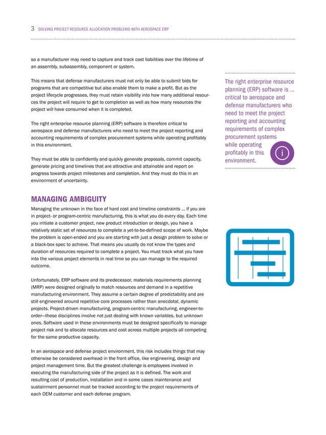 SOLVING PROJECT ALLOCATION RESOURCE PROBLEMS WITH AEROSPACE ERP | PDF