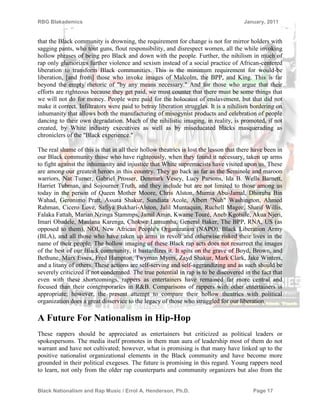 Black Nationalism and Rap Music Dr. Errol A. Henderson | PDF