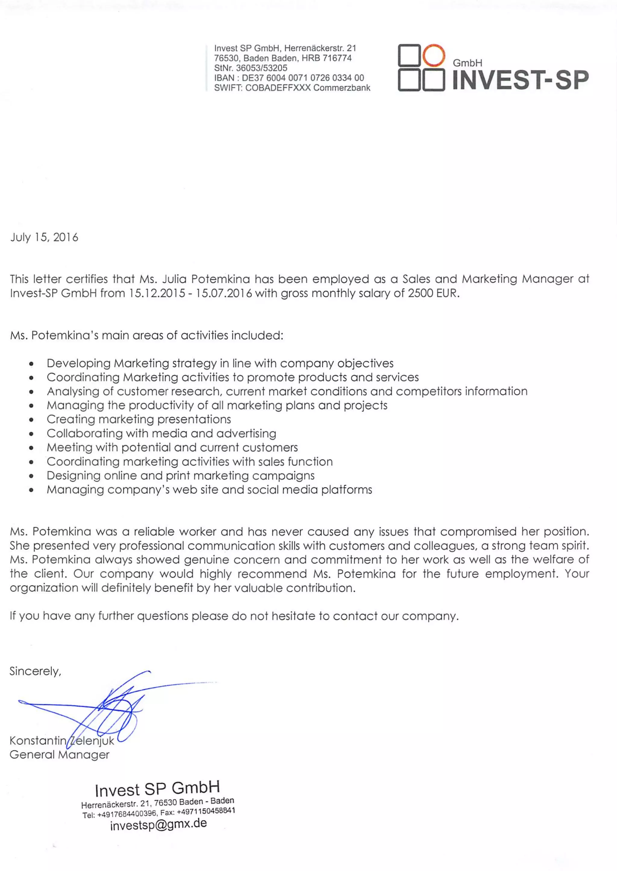 Invest SP Confirmation | PDF