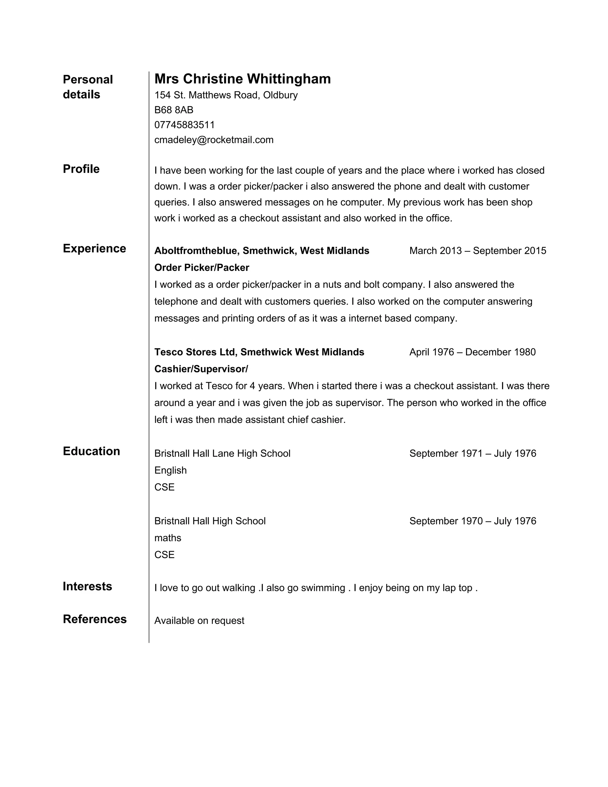 My CV | PDF
