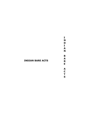 Indian Bare Acts | PDF