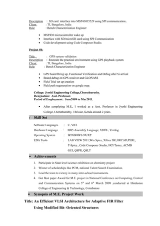 CV-Nidhin | DOC