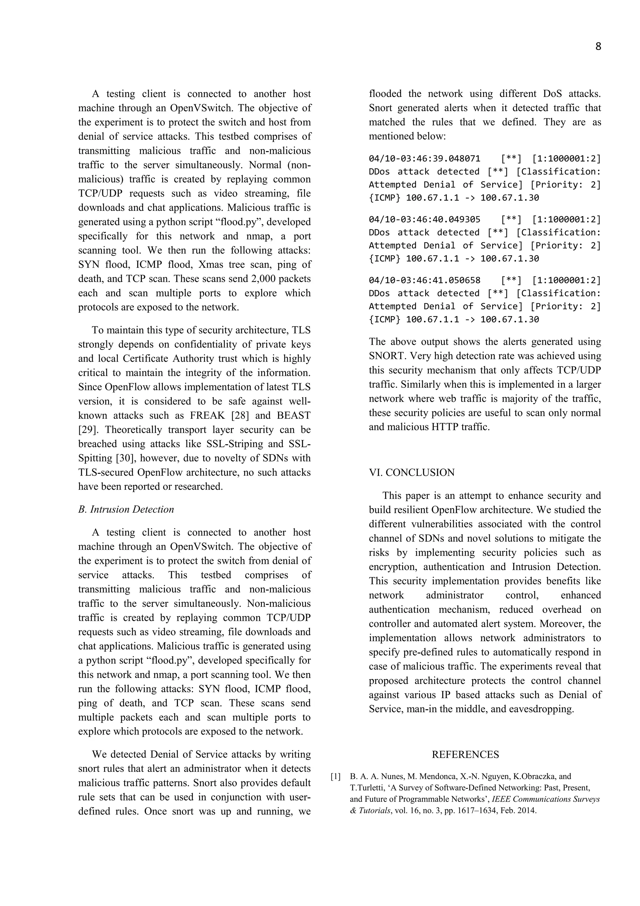 Enhancing Security in OpenFlow | PDF