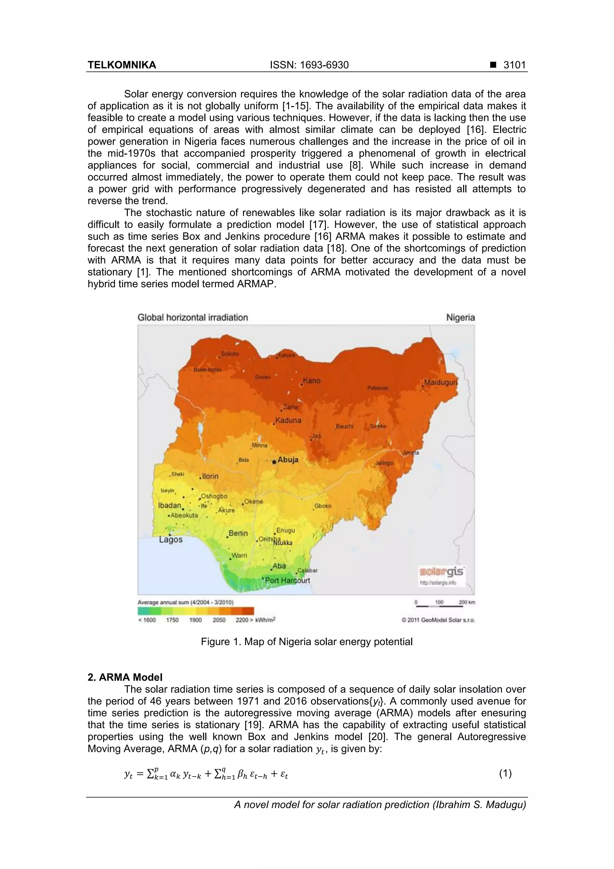 A Novel Model For Solar Radiation Prediction Pdf