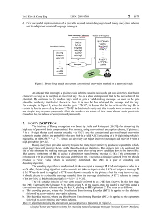 Modified honey encryption scheme for encoding natural language message | PDF