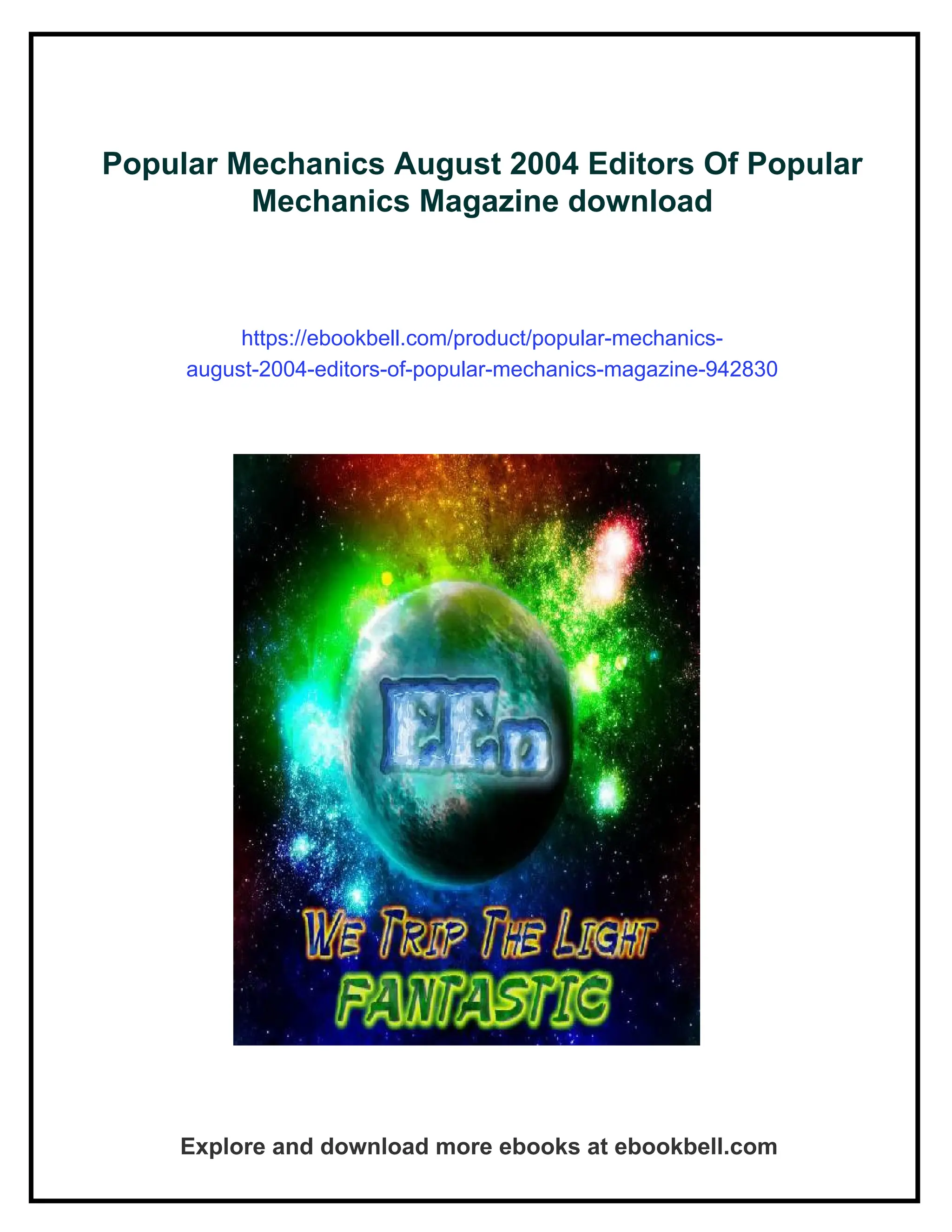 Popular Mechanics August 2004 Editors Of Popular Mechanics Magazine | PDF