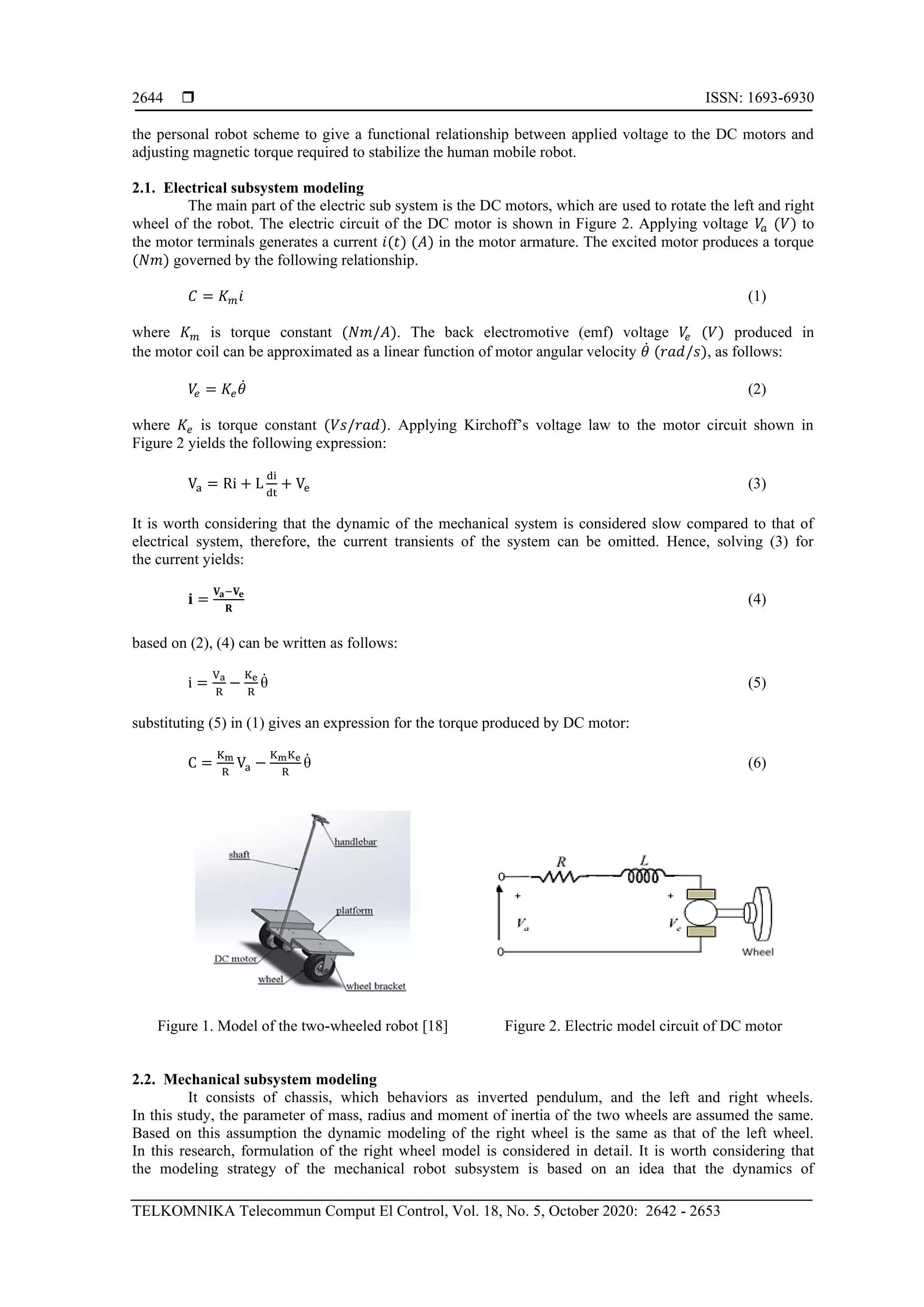 Balancing a Segway robot using LQR controller based on genetic and ...