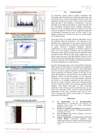 Clustering Approaches for Evaluation and Analysis on Formal Gene Expression Cancer Datasets | PDF