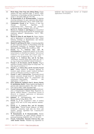 Clustering Approaches for Evaluation and Analysis on Formal Gene Expression Cancer Datasets | PDF