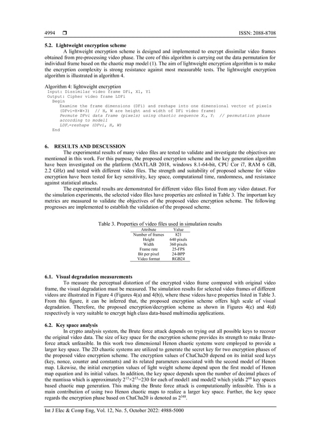 Novel lightweight video encryption method based on ChaCha20 stream cipher and hybrid chaotic map ...