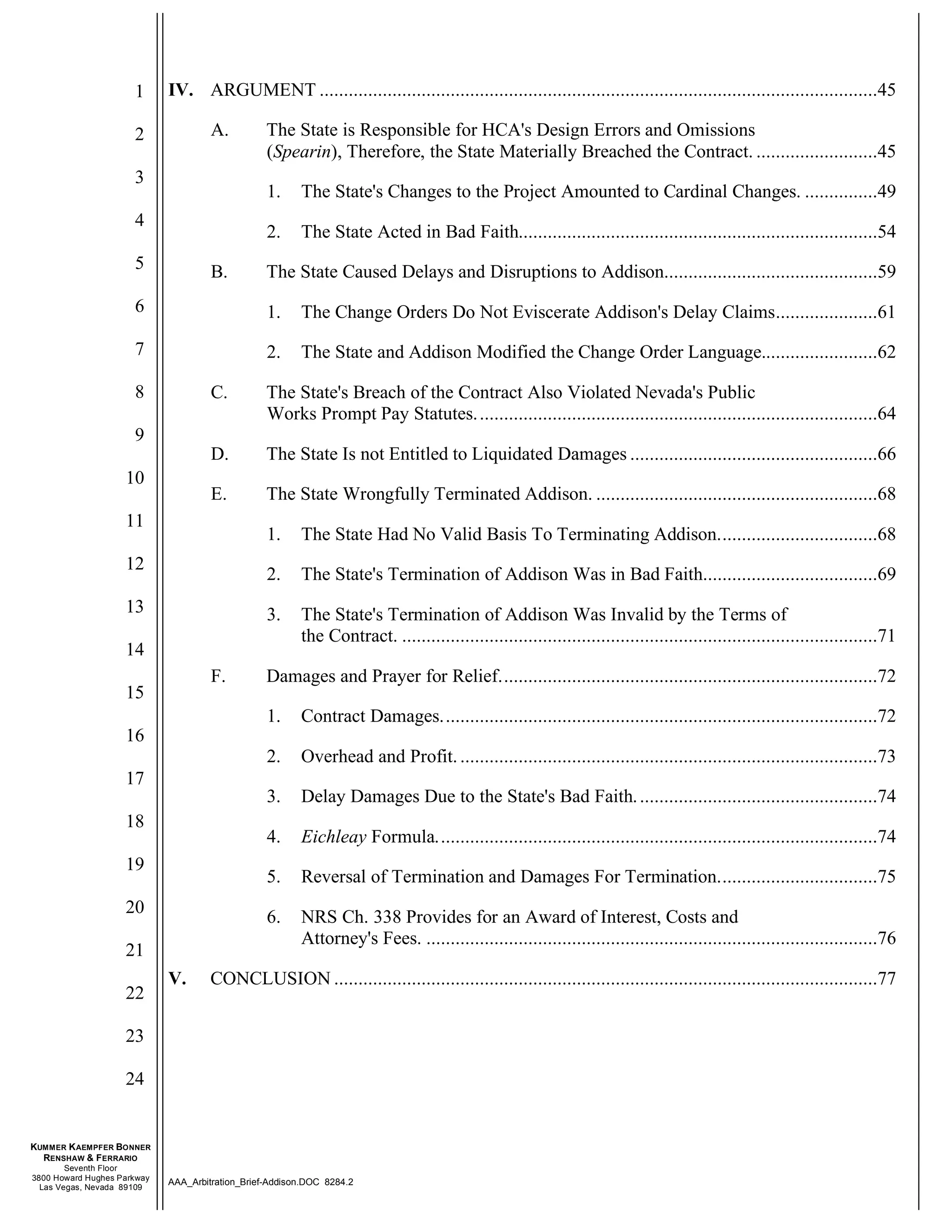 AAA_Arbitration_Brief-Addison[1] | PDF