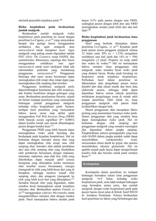 Hubungan penggunaan obat analgesik terhadap risiko jatuh | PDF