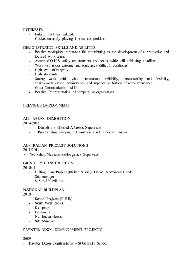 rons resume 2015 | PDF
