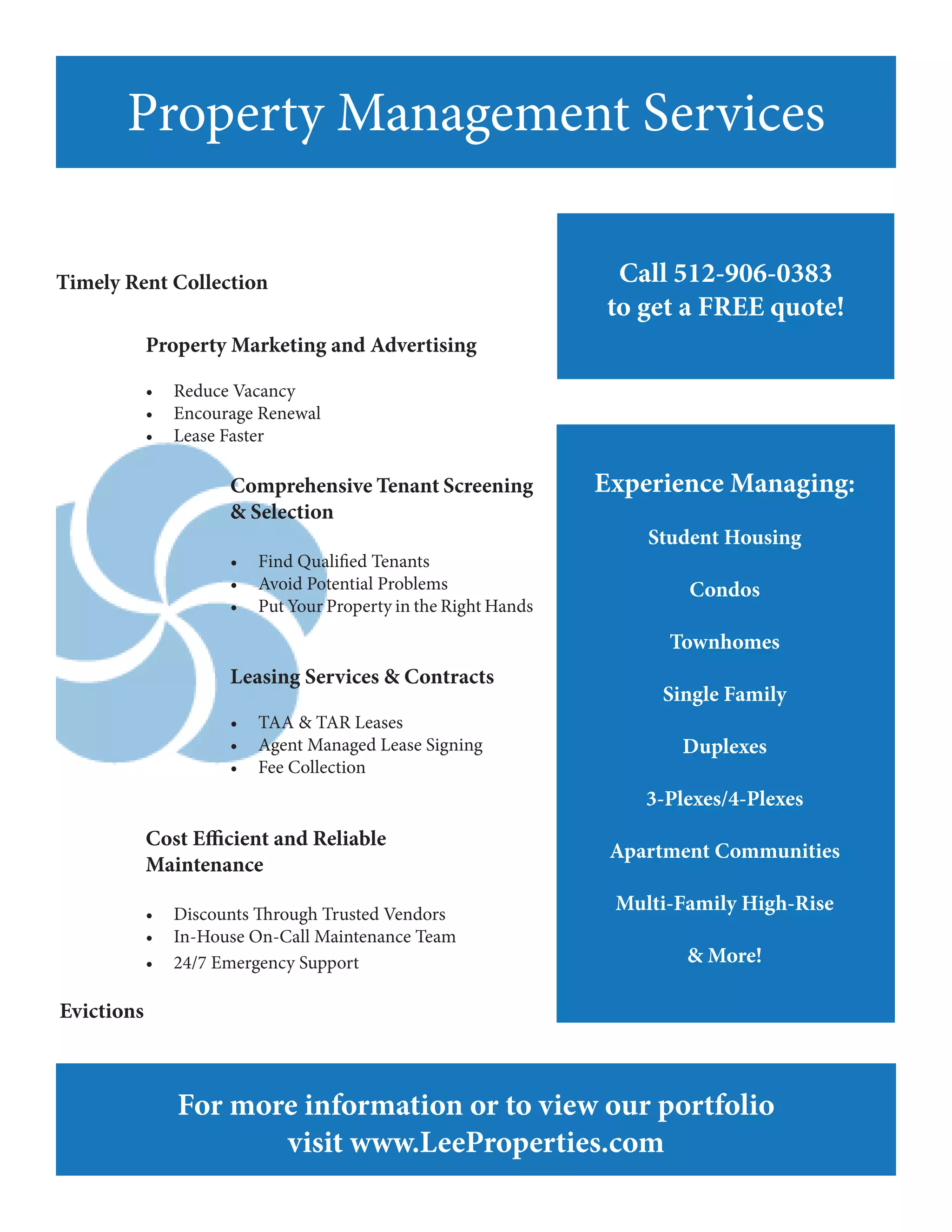 Lee Properties Management Packet | PDF