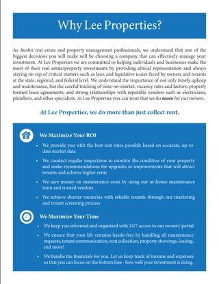 Lee Properties Management Packet | PDF