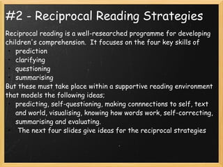 Eight Interesting Ways to Teach Reading Comprehension in the Clas | PPT