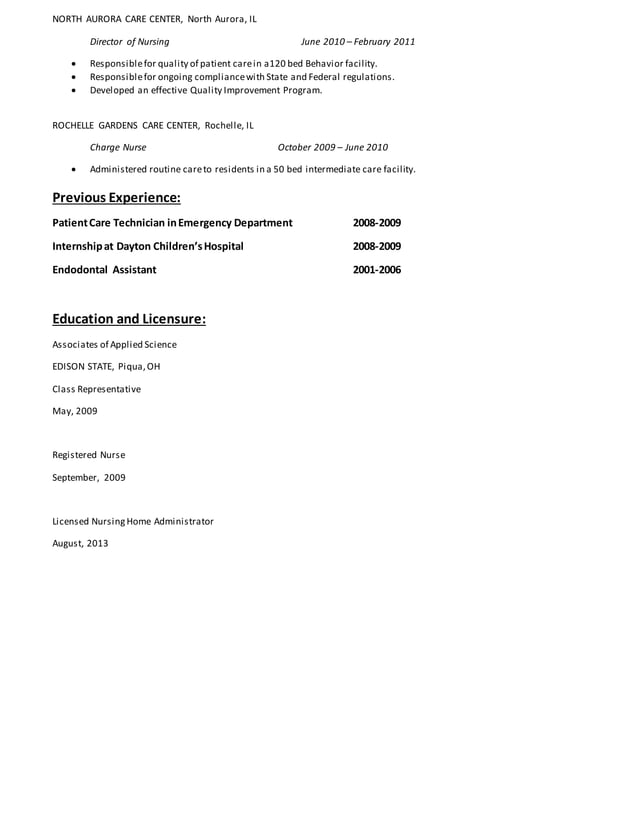 Resume EXT e gilbert | DOCX | Healthcare Industry | Industries