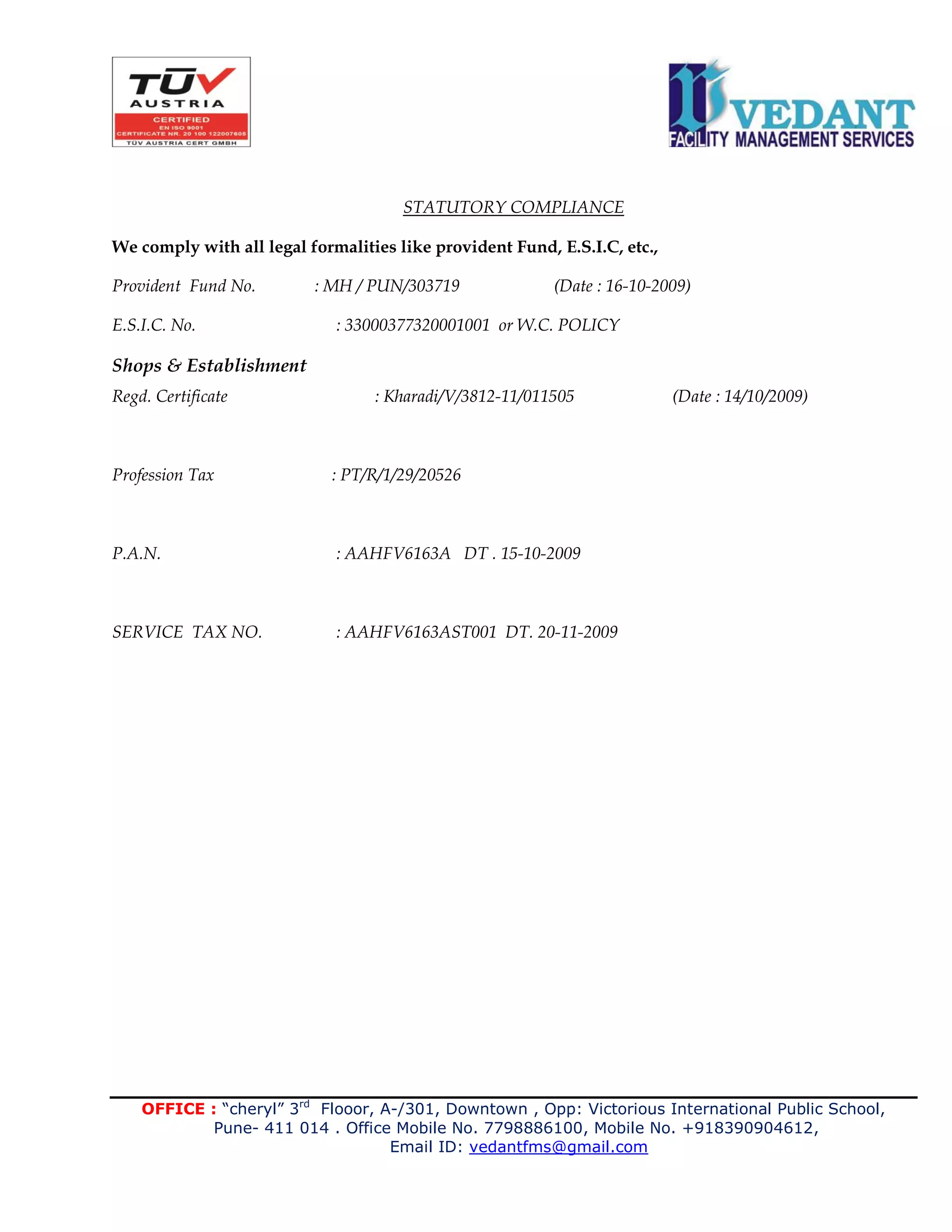 VEDANT-CPI PROFILE | PDF