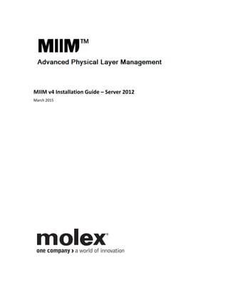 MIIM v4 Installation Guide - Server 2012 | PDF